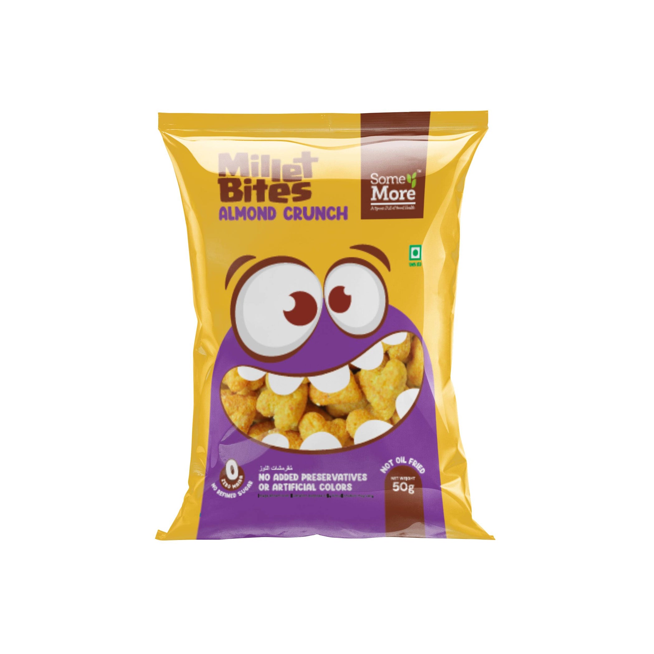 Almond Millet bites - 50gms – Some More Foods