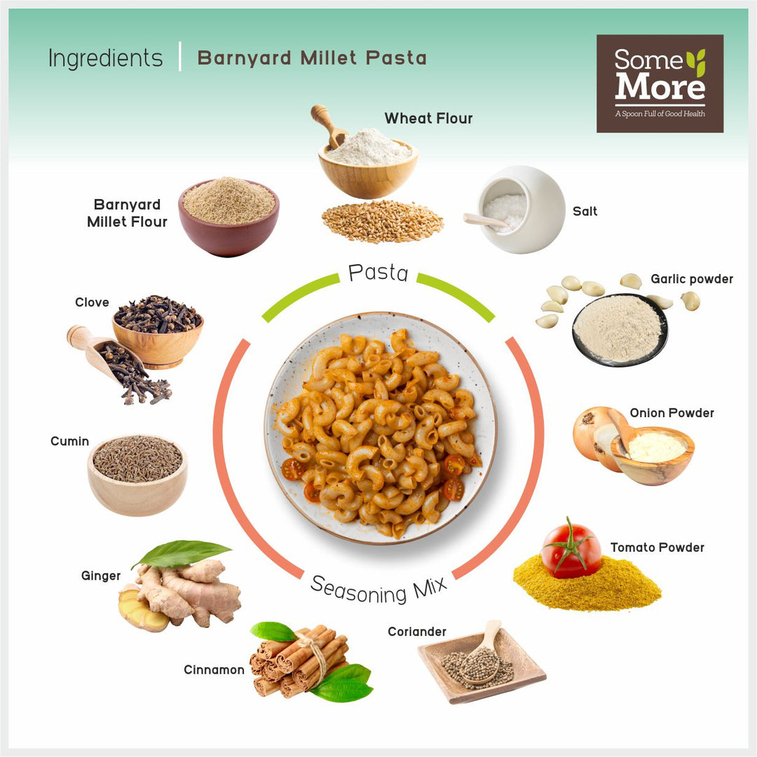 Barnyard Millet Pasta - 180gms – Some More Foods