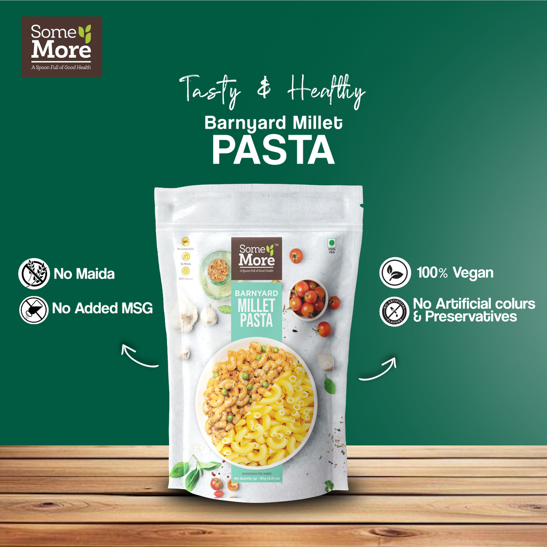 Barnyard Millet Pasta - 180gms – Some More Foods