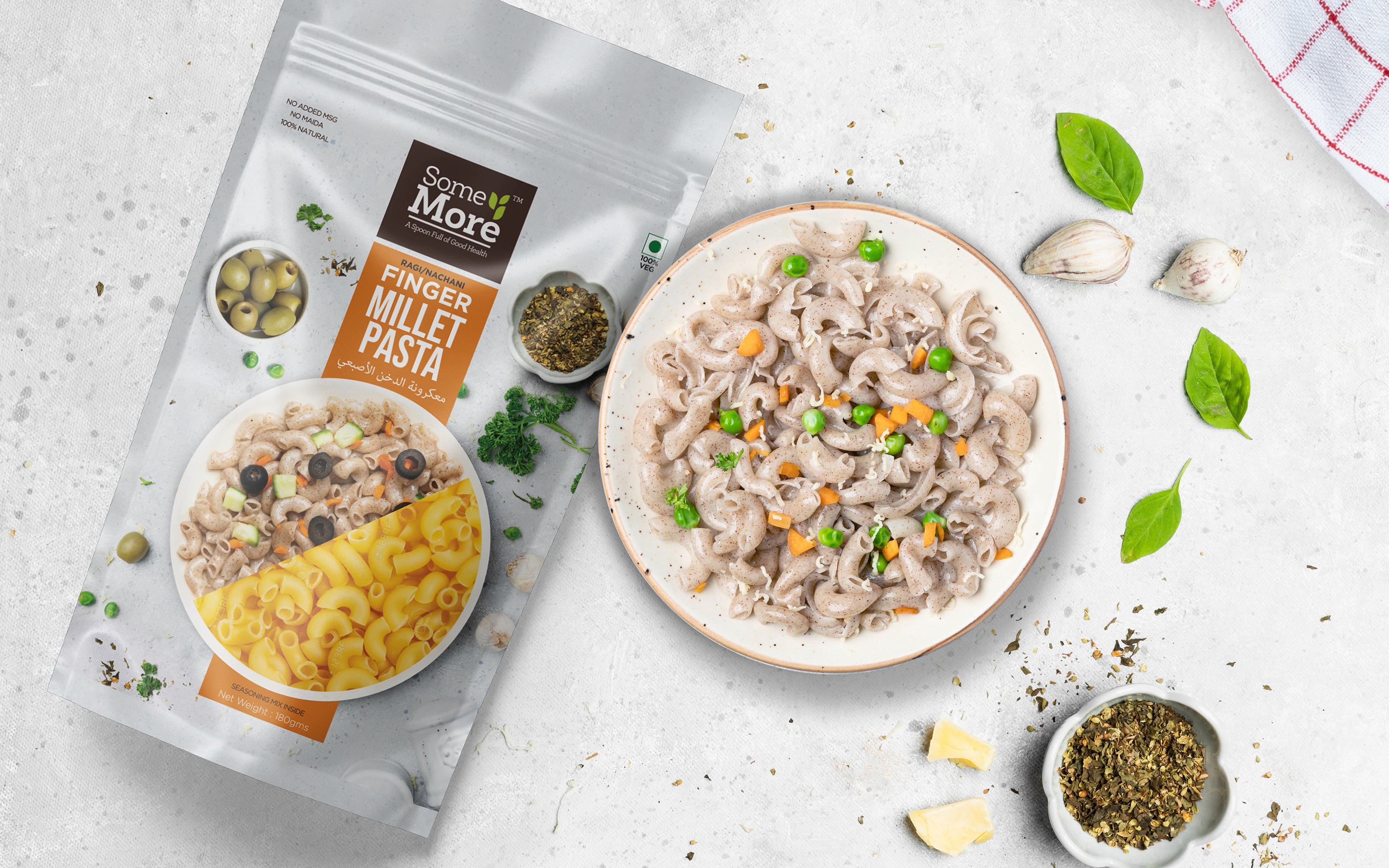 Finger Millet Pasta - 180gms – Some More Foods