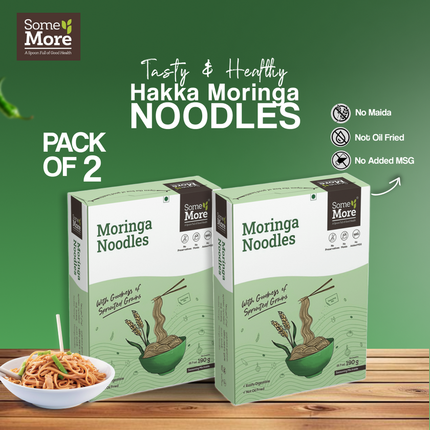 Moringa Hakka Noodles - 190gms (Pack of 2) – Some More Foods
