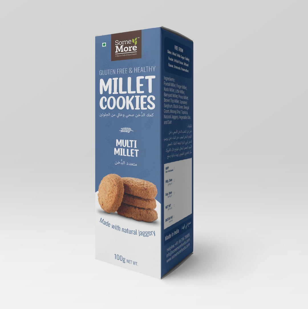 Multimillet cookies - 100gms – Some More Foods