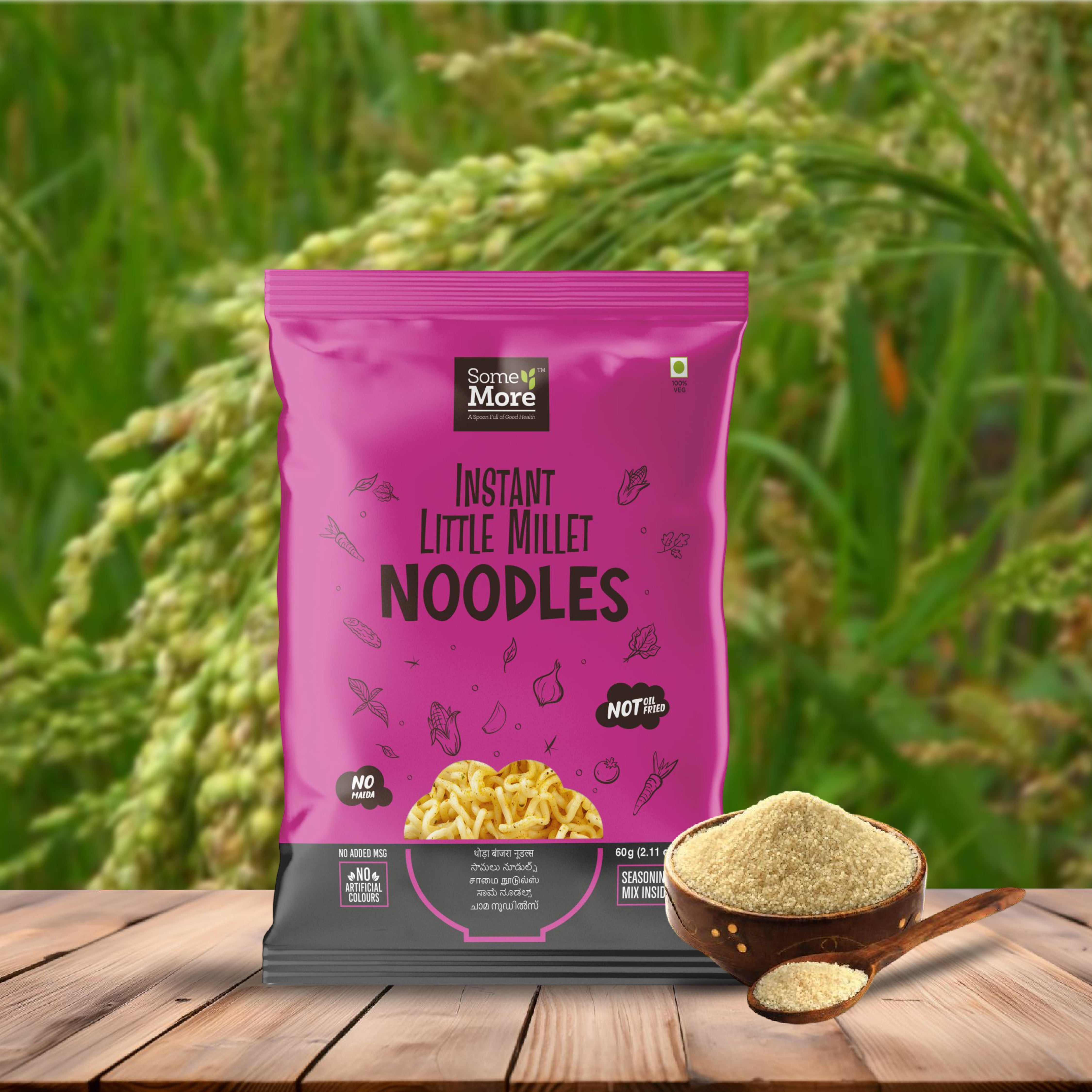 Instant Little Millet Noodles - 60gms – Some More Foods
