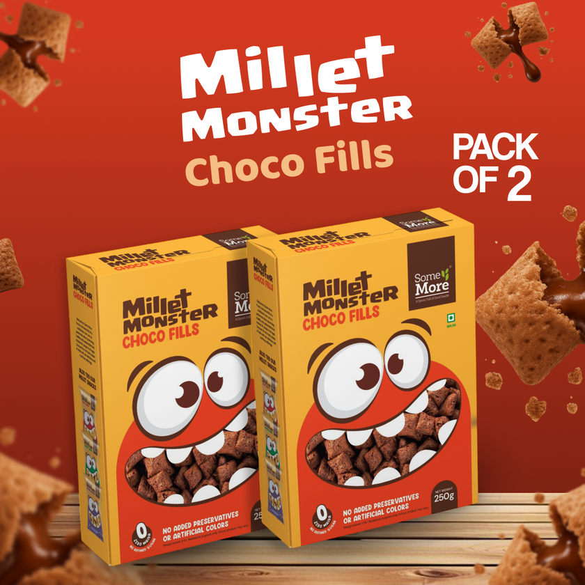 Millet Bites-Choco fills - 250gms (Pack of 2) – Some More Foods