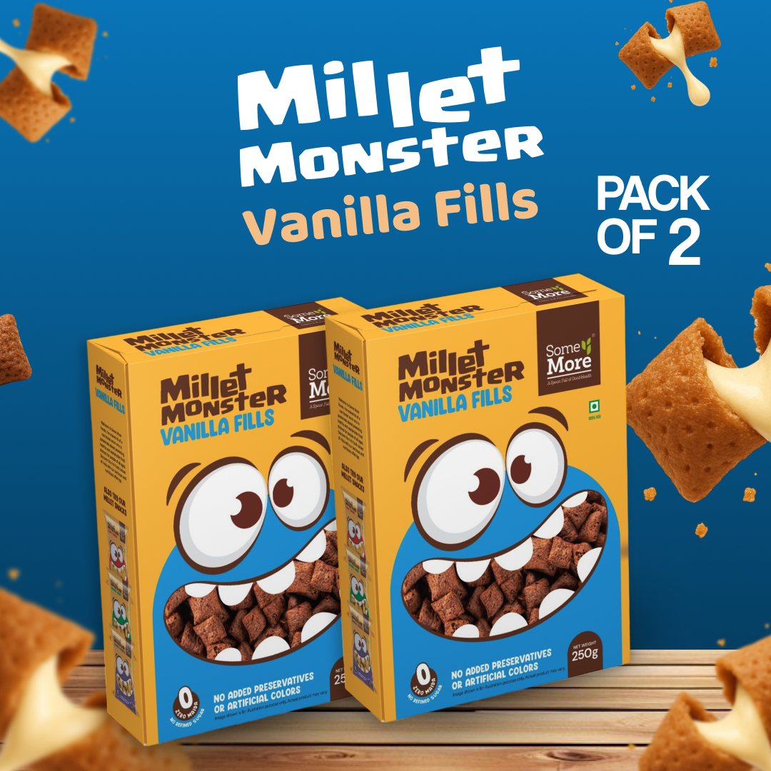 Millet Bites-Vanilla fills - 250gms (Pack of 2) – Some More Foods