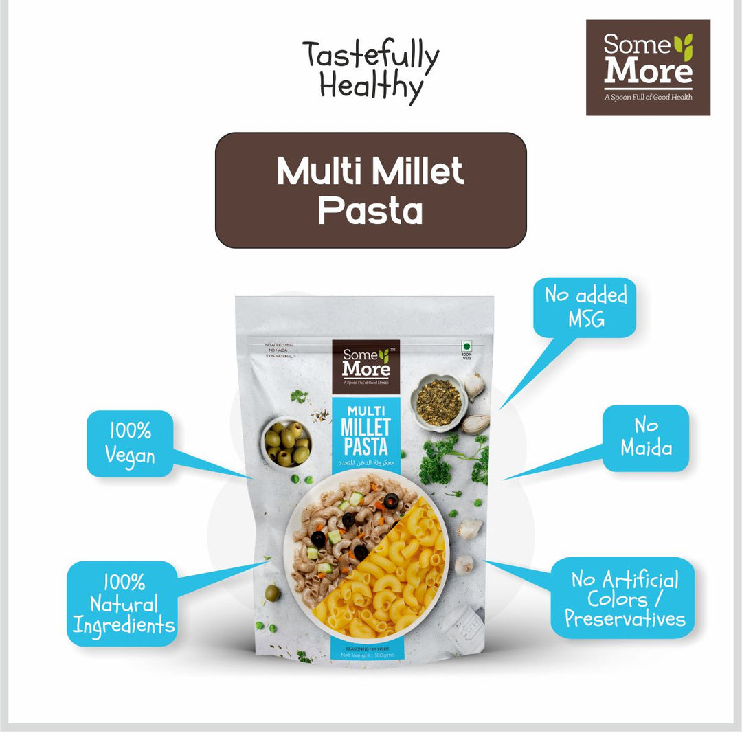 Multi Millet pasta - 180gms – Some More Foods