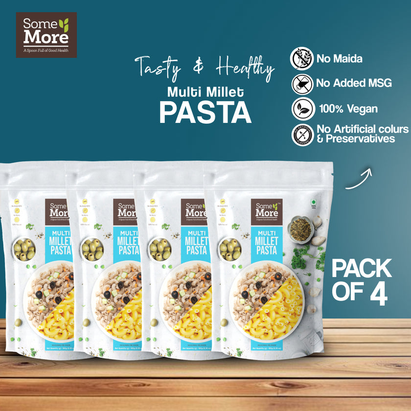Multi Millet pasta - 180gms (Pack of 4) – Some More Foods