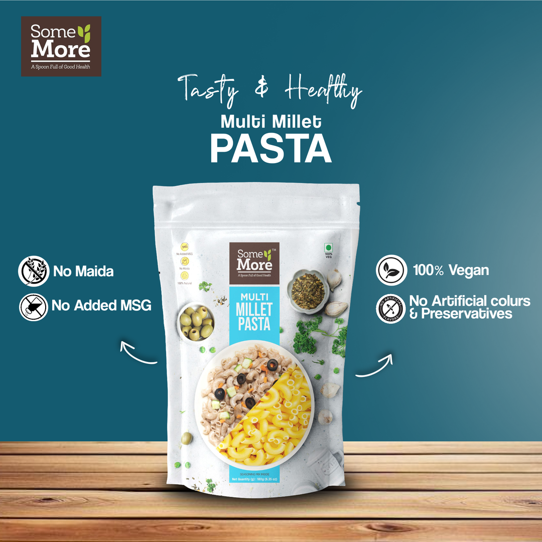Multi Millet pasta - 180gms – Some More Foods
