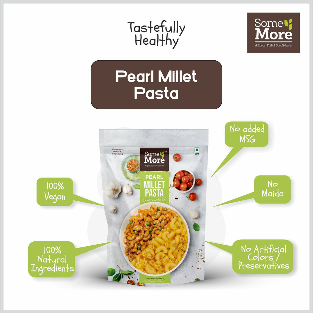 Pearl Millet Pasta - 180gms – Some More Foods