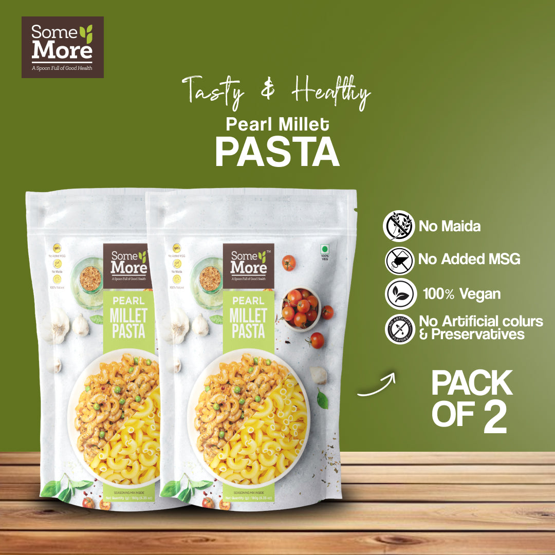 Pearl Millet Pasta - 180gms (Pack of 2) – Some More Foods