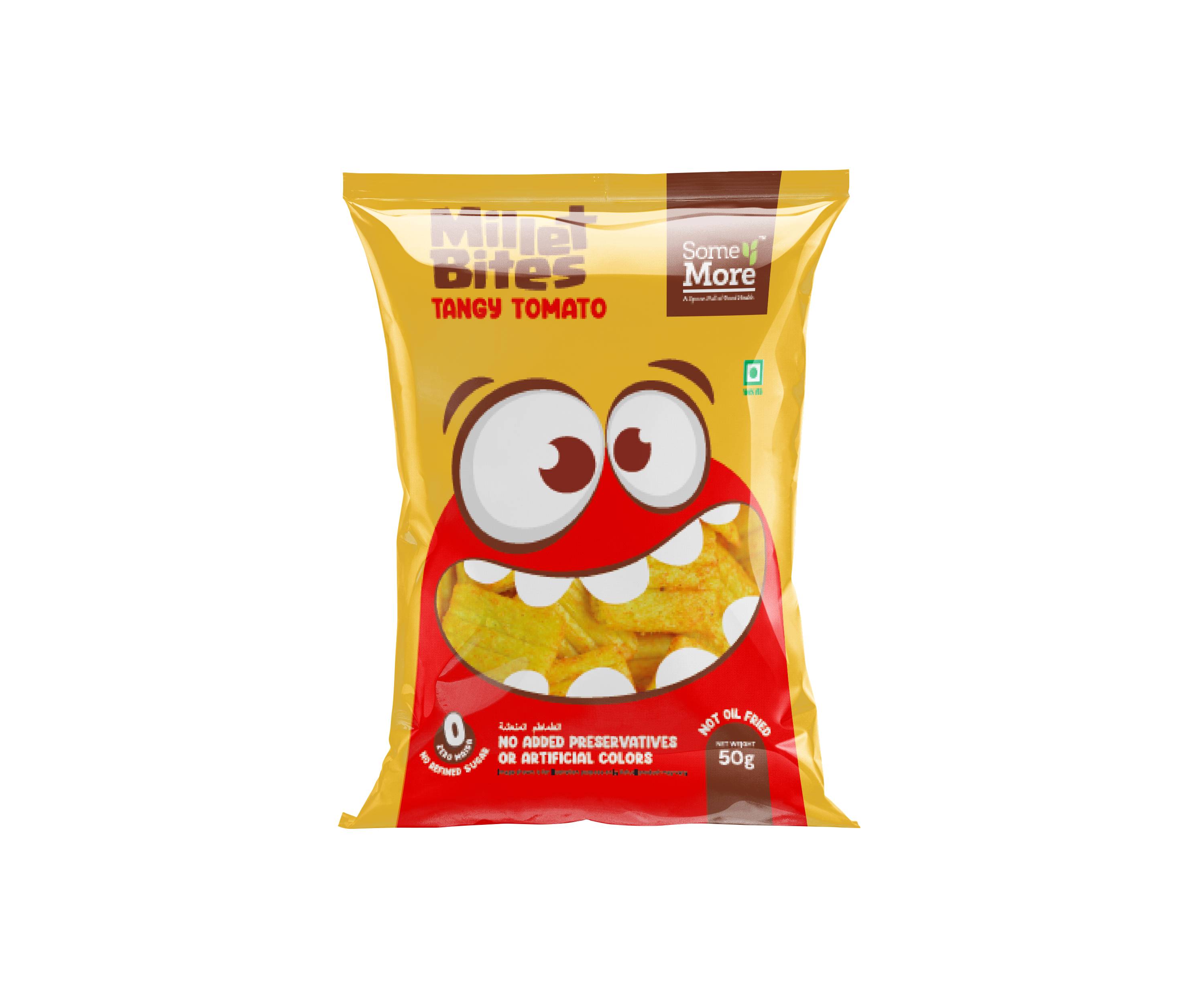 Tangy Tomato millet bites - 50gms – Some More Foods