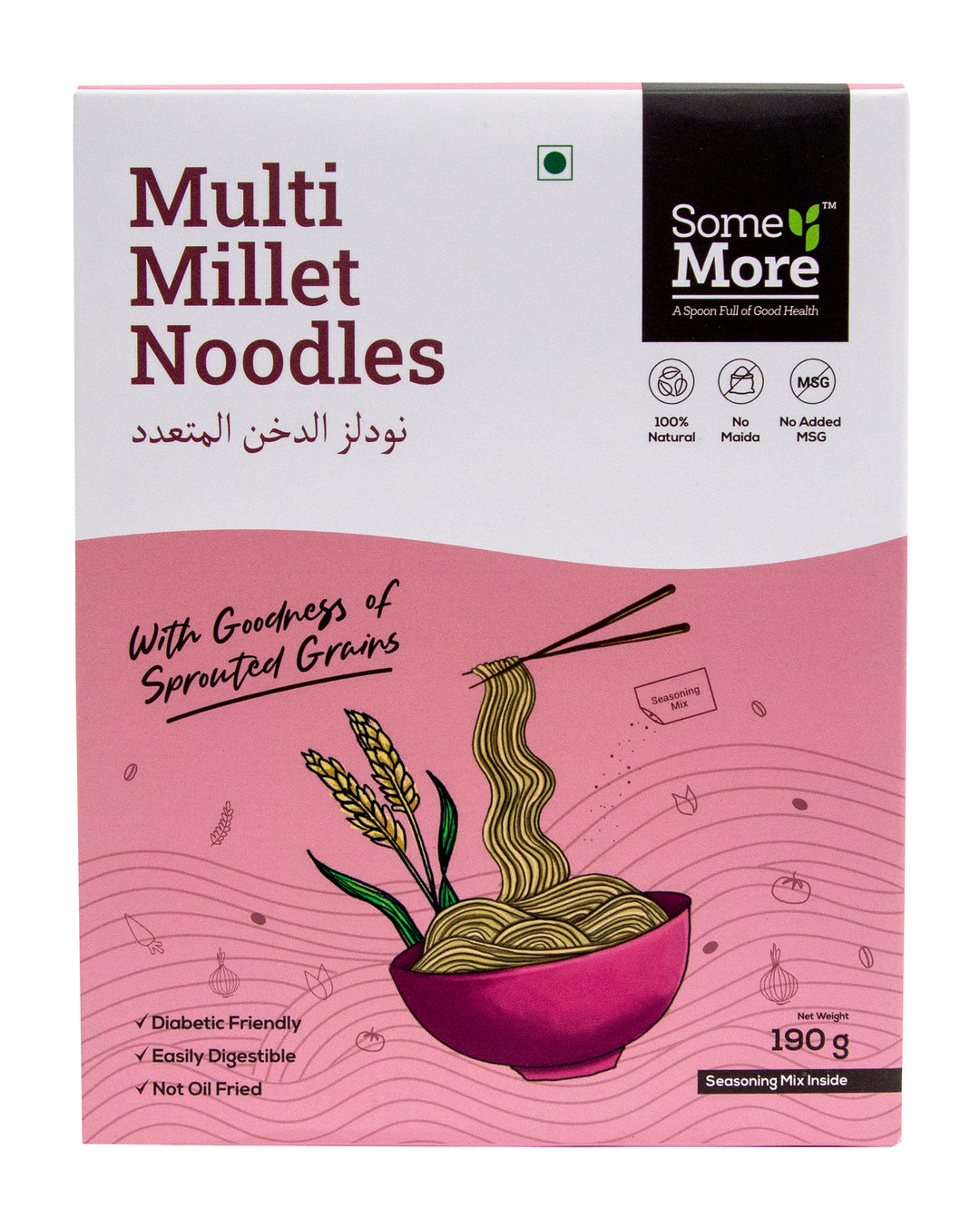 Multi Millet Hakka Noodles - 190gms – Some More Foods
